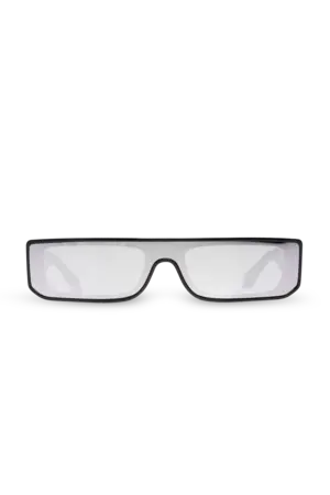 Alaïa Geometric Acetate Sunglasses - Black