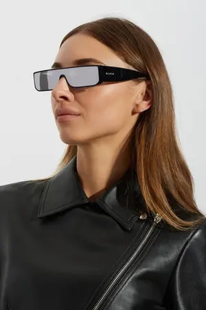 Alaïa Geometric Acetate Sunglasses