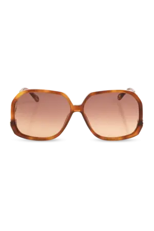 Chloé Octagonal Acetate Sunglasses - Orange