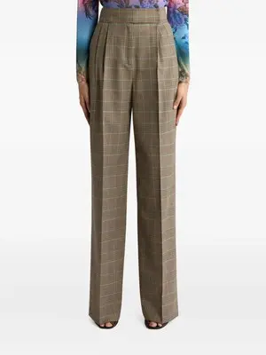 Etro Stretch Wool Houndstooth Pants