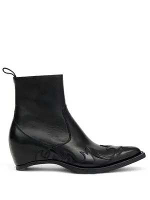 MAISON MARGIELA Heel-less Western Boots - Black