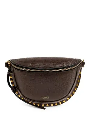 Isabel Marant Étoile Skano Belt Bag In Crushed Leather With Studs