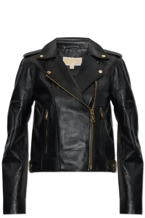 Michael Kors Leather Jacket - Black