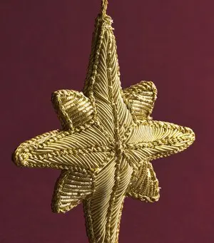 Harrods Beaded Star Tree Decoration