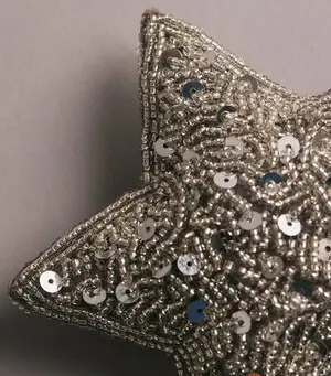 Harrods Beaded Star Tree Decoration