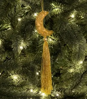 Harrods Beaded Moon Tree Decoration