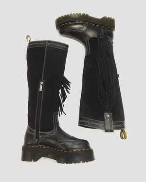 Dr. Martens Desert Rodeo Quad Hi Leather & Suede Boots