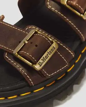Dr. Martens Zebzag Crazy Horse Leather Sandals