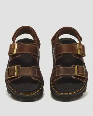 Dr. Martens Zebzag Crazy Horse Leather Sandals