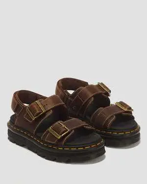 Dr. Martens Zebzag Crazy Horse Leather Sandals