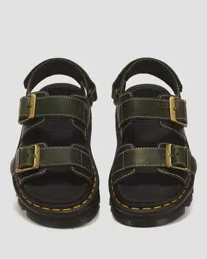 Dr. Martens Zebzag Crazy Horse Leather Sandals