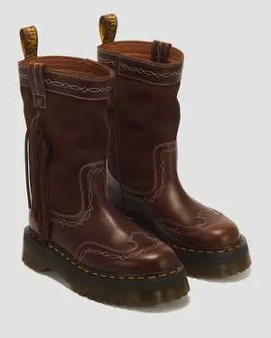 Dr. Martens Desert Rodeo Quad Mid Leather & Suede Boots