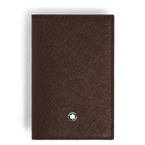 Montblanc Card Holder 2cc In Sartorial - Ebony Colour