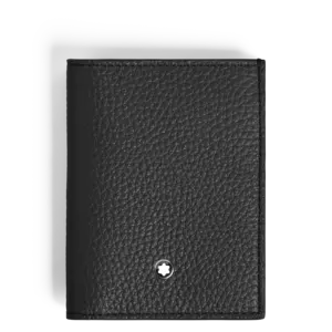Montblanc Mini Wallet 4cc In Grain Black