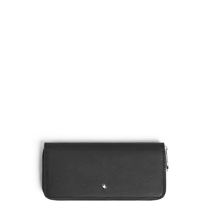 Montblanc Wallet 8cc With Zip In Sartorial - Black
