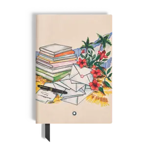 Montblanc Medium Notebook In Sartorial Leather, Summer Capsule, Lined Pages