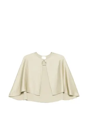 FORTE_FORTE Cape Shirt - Beige