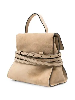 Moschino Tie Me Leather Handbag