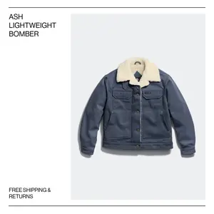 Canada Goose Ash Lightweight Bomber Jacket - Dusk Blue/bone