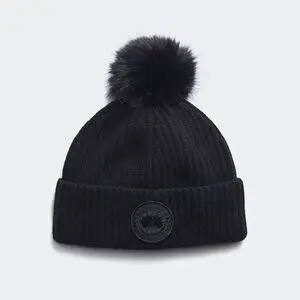 Canada Goose Cashmere Blend Pom Toque - Black