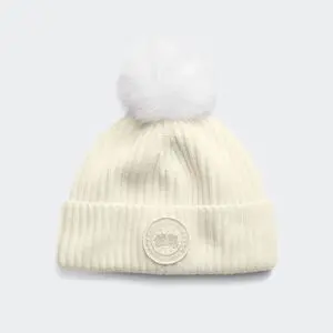 Canada Goose Cashmere Blend Pom Toque - Linen