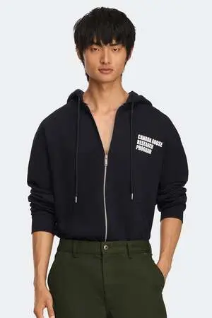 Canada Goose Rove Globe Relaxed Full Zip Hoodie - Nocturne
