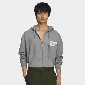 Canada Goose Rove Globe Relaxed Full Zip Hoodie - Stone Heather