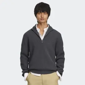 Canada Goose Mckinney Knit Quarter Zip - Anchor Grey