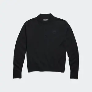 Canada Goose Melrose Knit Long Sleeve Polo - Black