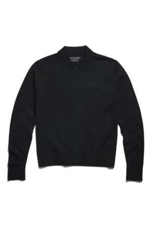 Canada Goose Melrose Knit Long Sleeve Polo - Black