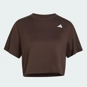 Adidas Training Essentials Boxy Workout Tee - Aurora Coffee