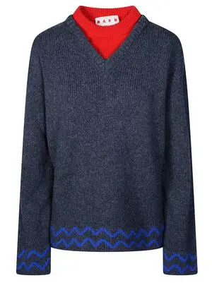 Marni Roundneck Sweater For - Nero