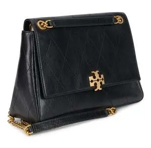 Tory Burch Mini Quilted Shoulder Handbag - Black