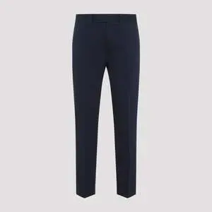 TOM FORD Stretch Cotton Twill Chino Pants - Blue