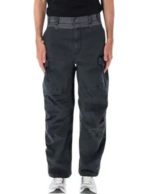 DIESEL® Relaxed Fit Cargo Pants - Grigio