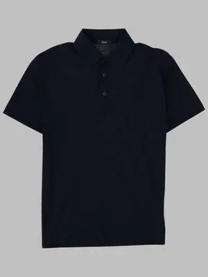 Herno 100% Cotton Polo Shirt Made In Romania - Blue
