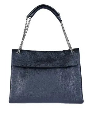 Orciani Soft Midi Shoulder Bag For - Nero
