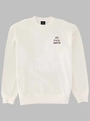 Paul Smith Organic Cotton Crewneck Sweatshirt - White