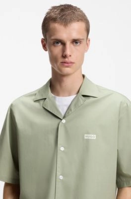 Hugo Relaxed-fit Shirt In Cotton Poplin