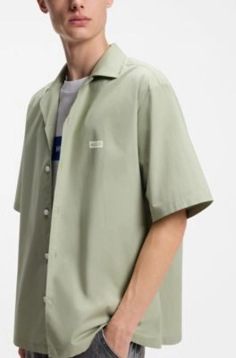 Hugo Relaxed-fit Shirt In Cotton Poplin