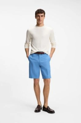 BOSS Silk Sweater With Jacquard Pattern