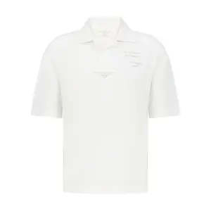 GROUNDED FLAIR The Tencel Polo - White