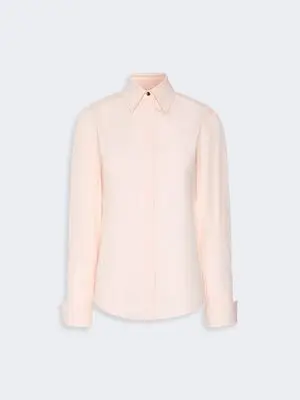 Max Mara Poplin Fitted-waist Shirt - Powder