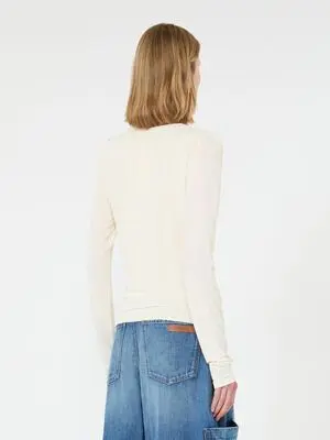 Max Mara Long-sleeved Viscose Jersey Top