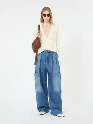 Max Mara Long-sleeved Viscose Jersey Top