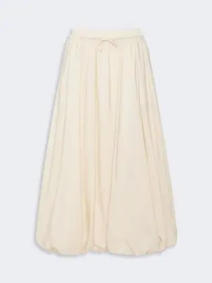 Max Mara Long Water-repellent Canvas Skirt