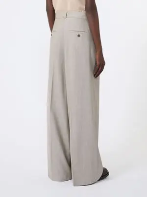 Max Mara Wide-leg Woollen Cloth Trousers
