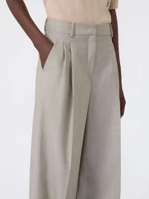 Max Mara Wide-leg Woollen Cloth Trousers