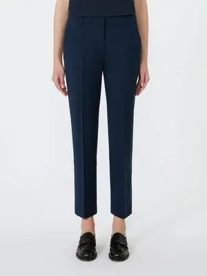 Max Mara Stretch Wool Cigarette Trousers