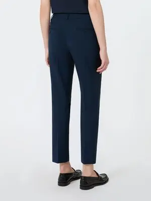 Max Mara Stretch Wool Cigarette Trousers